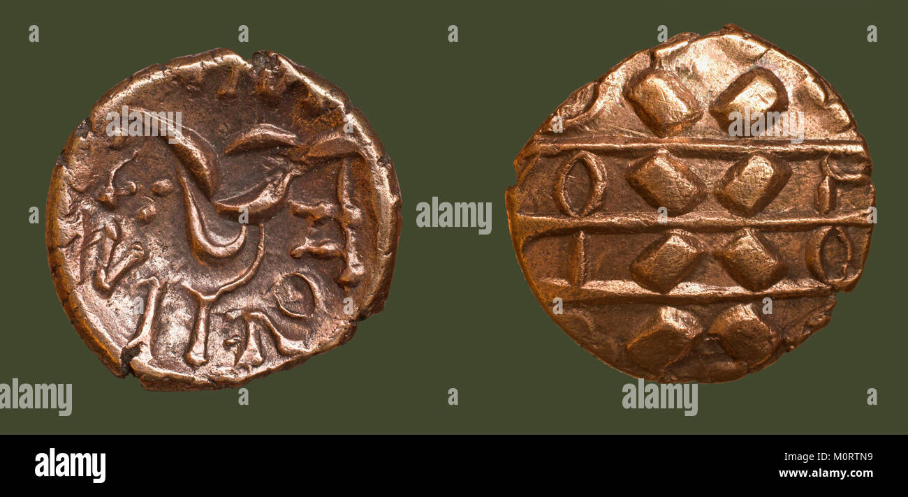 CELTIC GOLD STATER. CARTIVELLAUNOS Stock Photo - Alamy