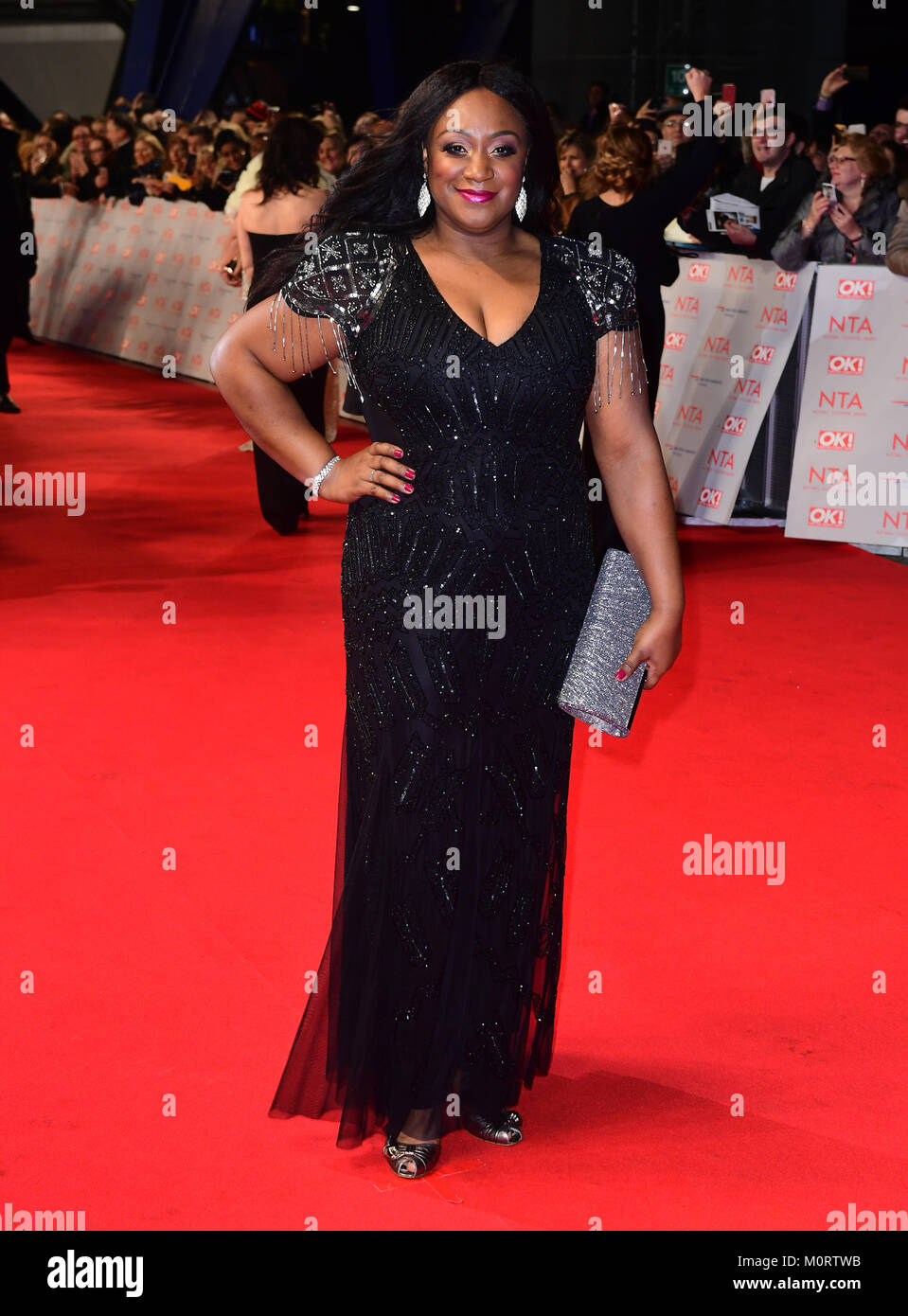 Sandra Marvin attending the National Television Awards 2018 held at the ...