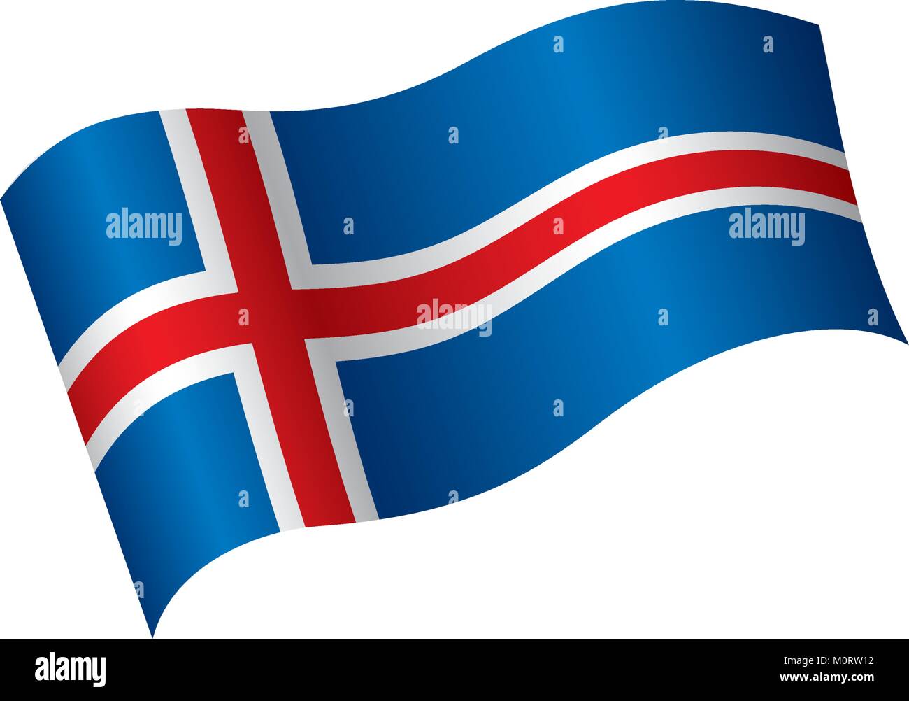 Iceland flag, vector illustration Stock Vector Image & Art - Alamy