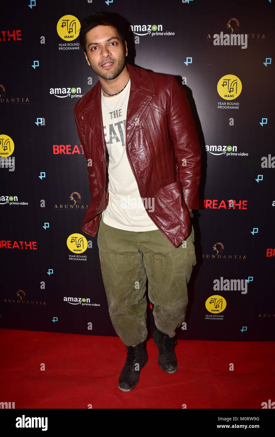 Mumbai, India. 23rd Jan, 2018. Indian film actor Ali Fazal attend the ...