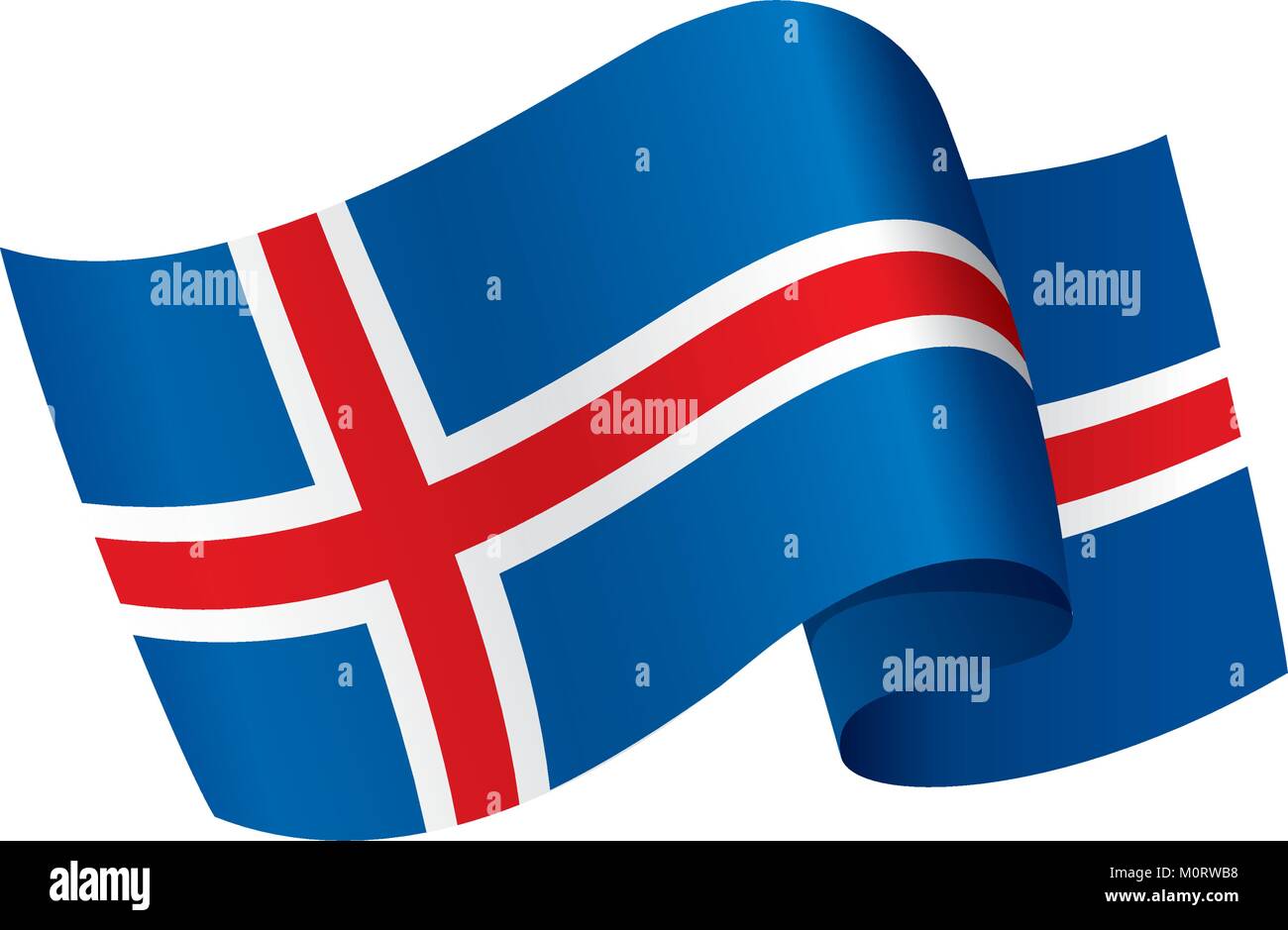 Iceland flag, vector illustration Stock Vector Image & Art - Alamy