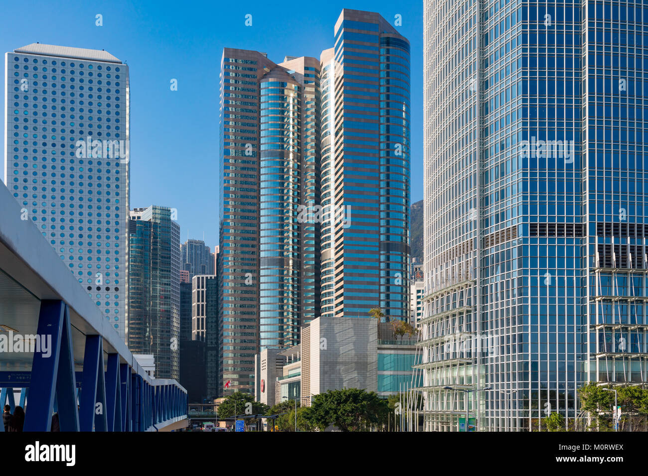 Hong Kong China Asia Jan 14, 2018 Modern architecture on Hong Kong ...