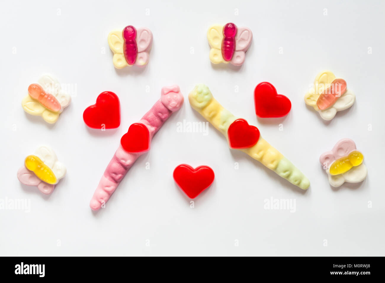 Colin the caterpillar becomes a beautiful butterfly sweets hi-res stock ...