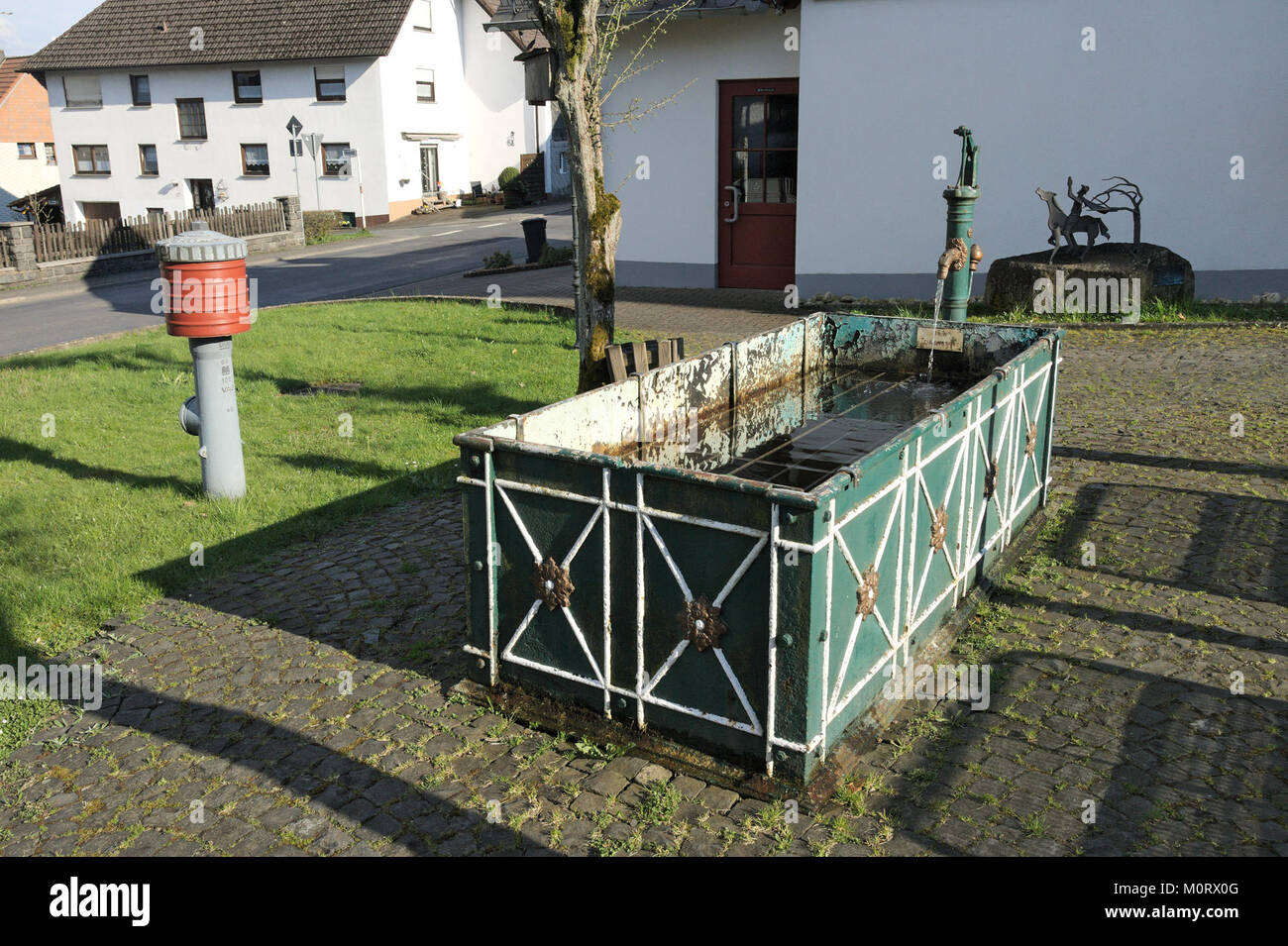 Cast iron fountain Lochum Stock Photo - Alamy