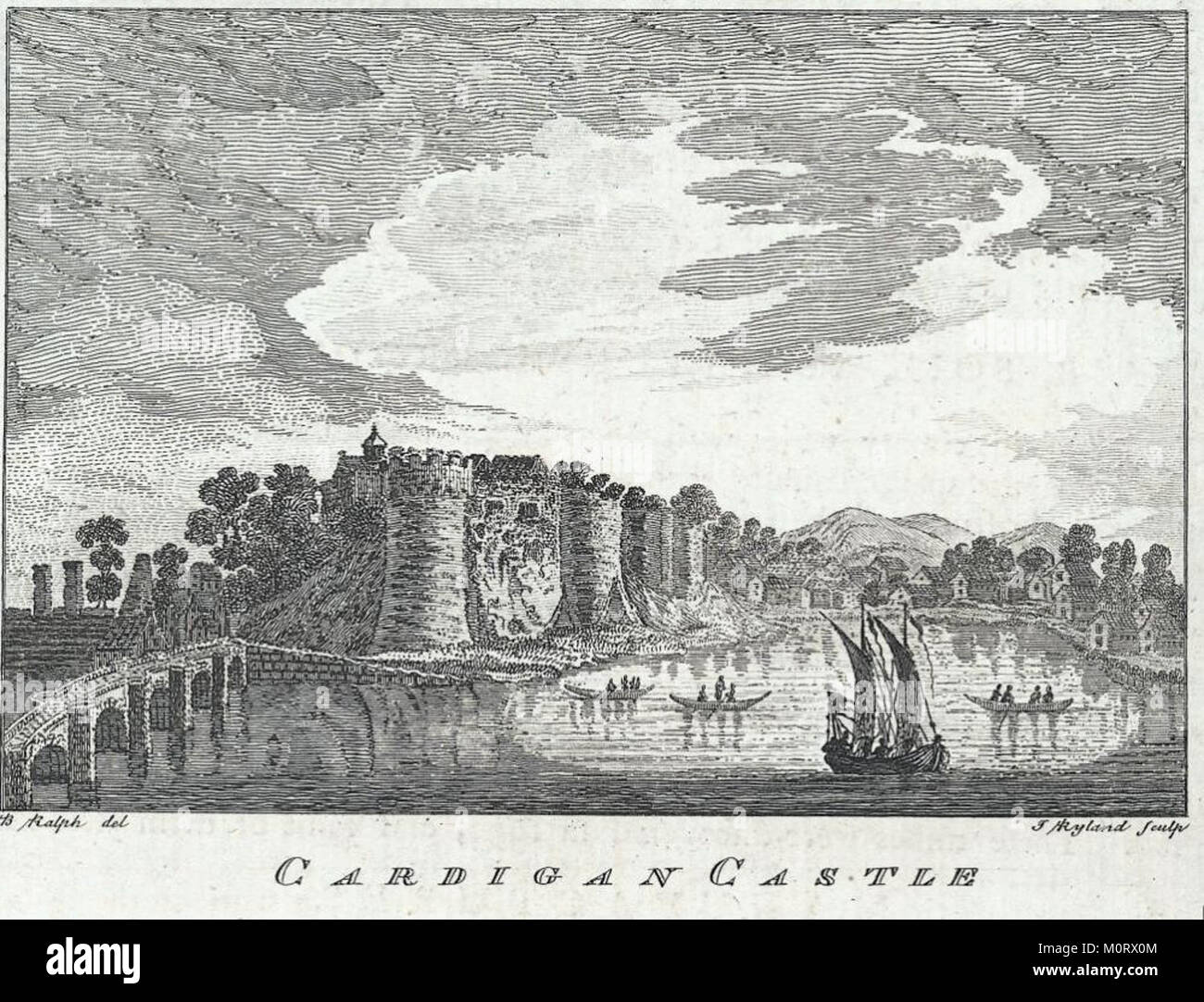 Cardigan Castle, located in Wales, is a historic site known for its ...