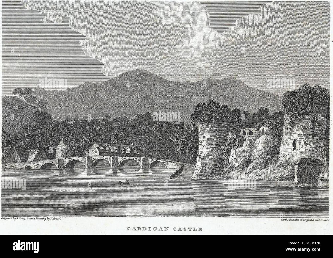 Cardigan Castle, located in Wales, is a historic fortress dating back ...