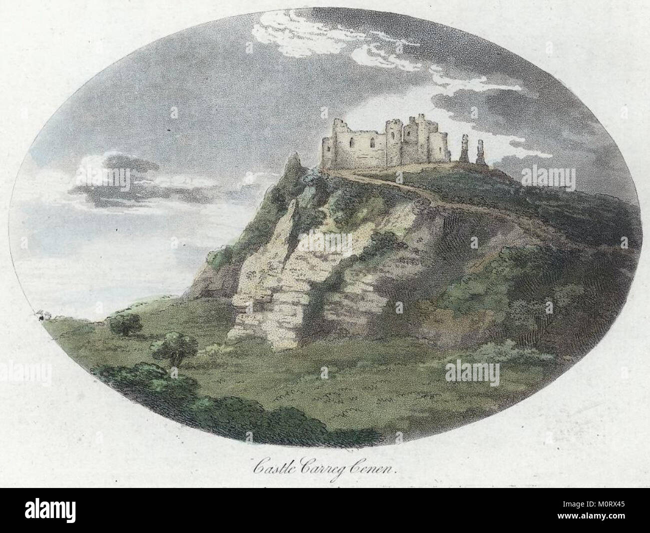 Castle Carreg Cenen (1133965 Stock Photo - Alamy