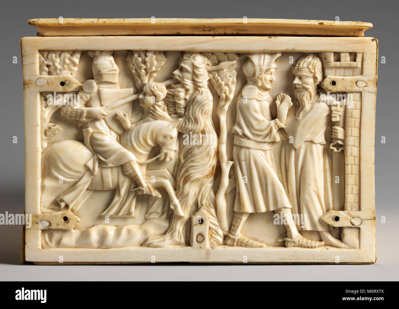 This ornate casket, housed in the MET collection, features intricate ...