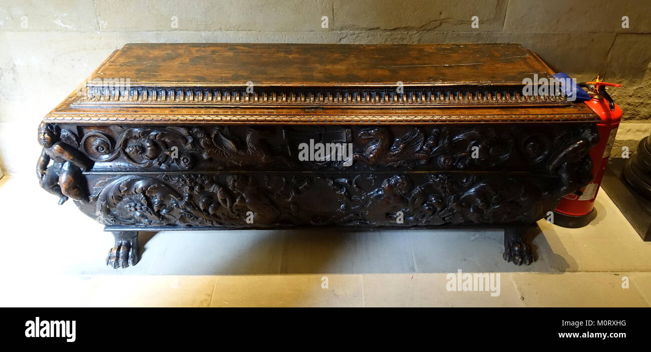 The Cassone located in the Chapel Corridor of Chatsworth House in ...