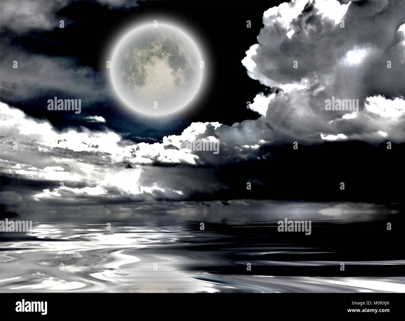 Moon Reflection Ocean High Resolution Stock Photography and Images - Alamy