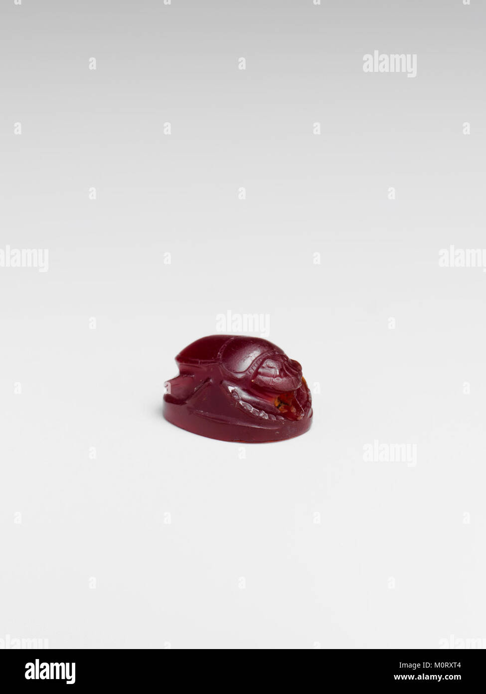 A carnelian scarab from ancient Egypt, housed at the Metropolitan ...