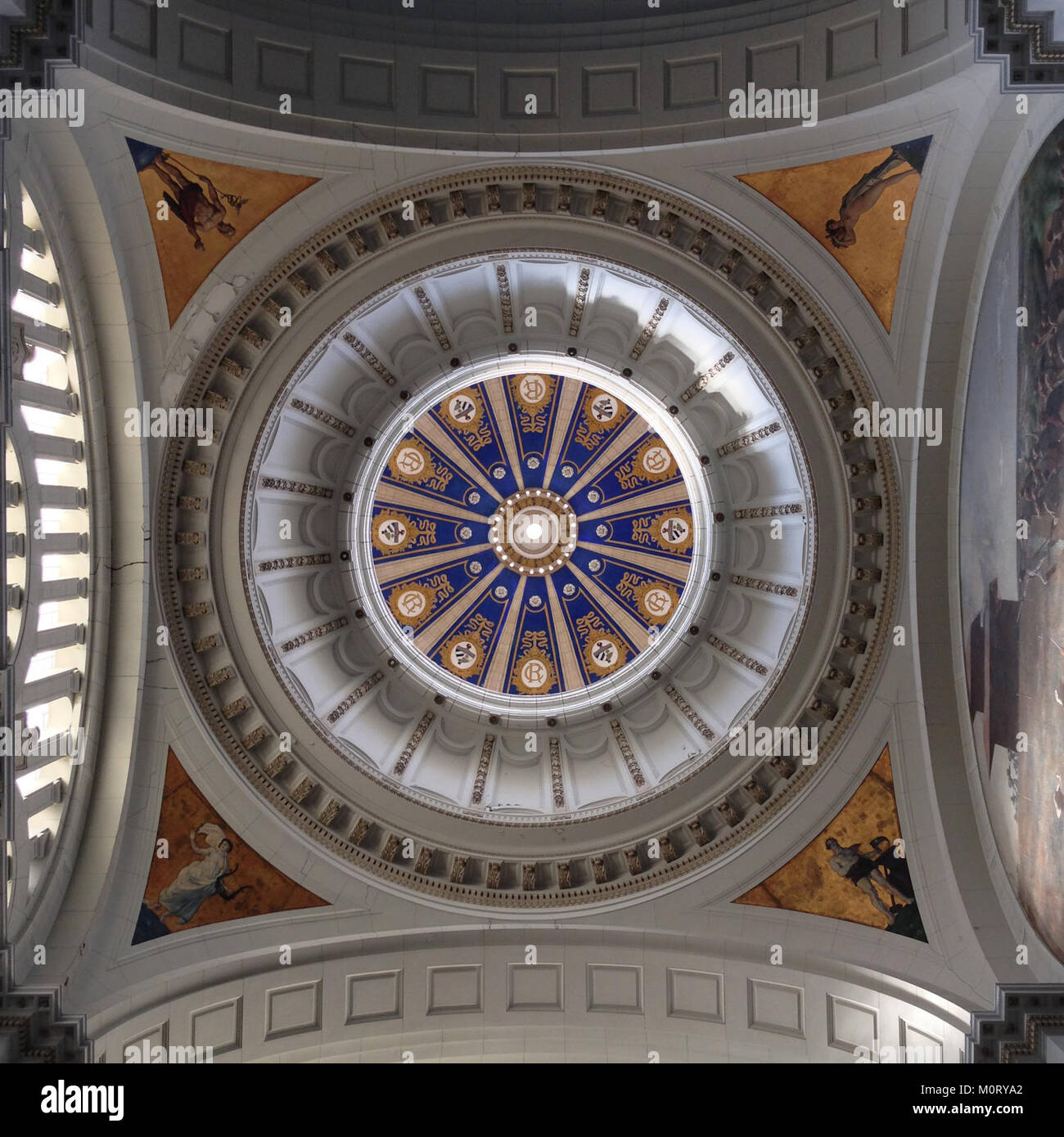 The ceiling of the Presidential Palace of Cuba, a historical site in ...