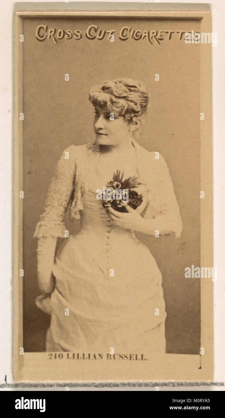 Card Number 240, Lillian Russell, from the Actors and Actresses series ...
