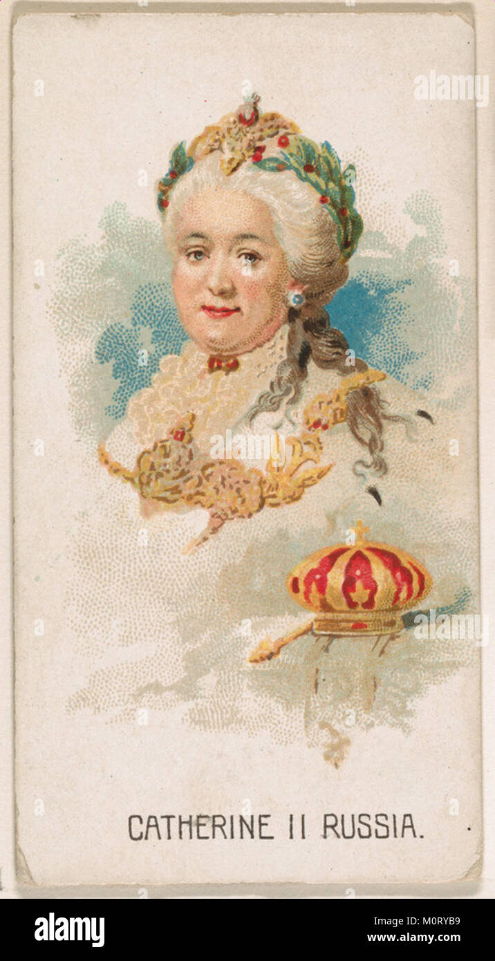 This image features Catherine II of Russia, part of the Leaders series ...