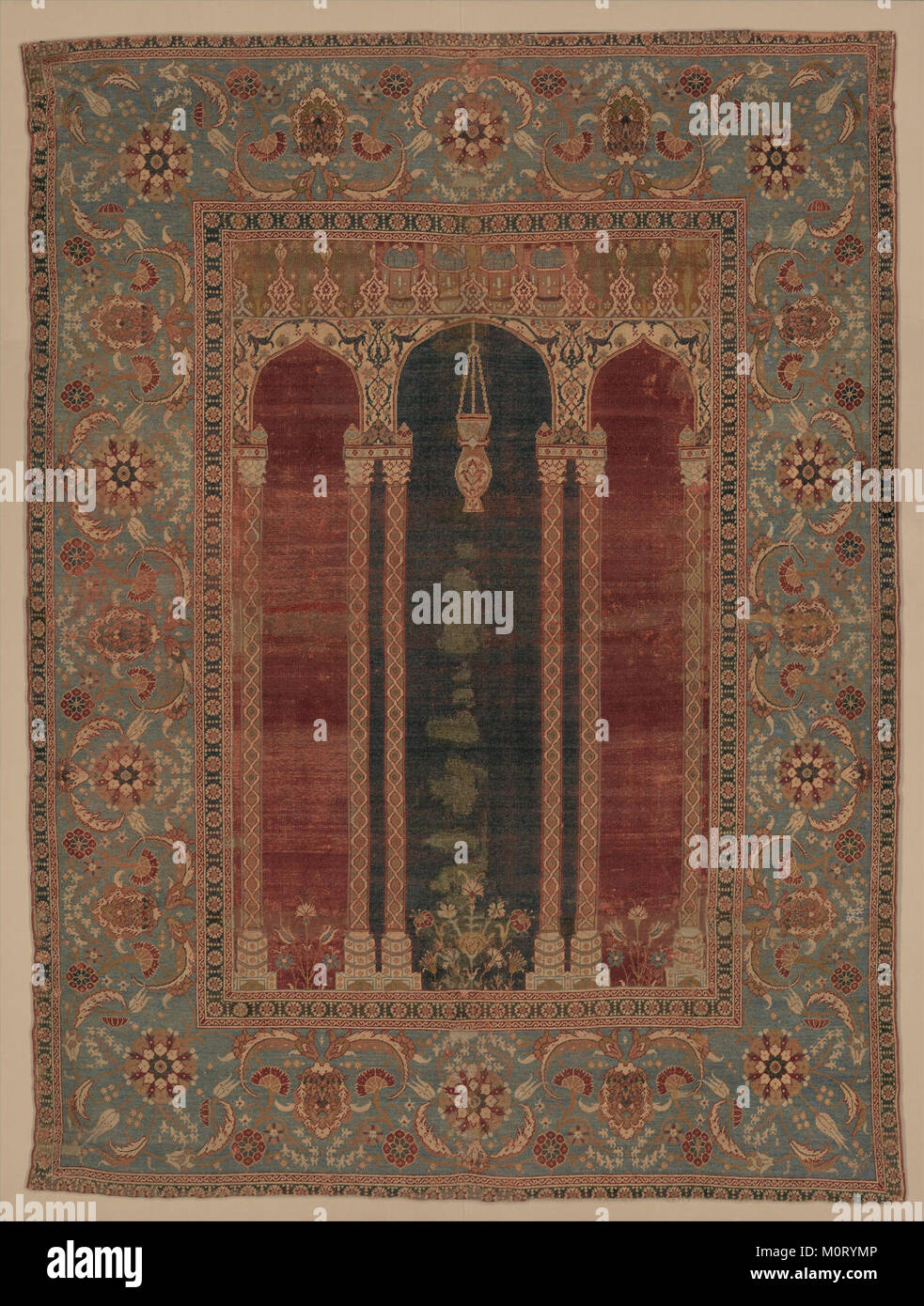 A carpet with a triple-arch design from The Metropolitan Museum of Art ...