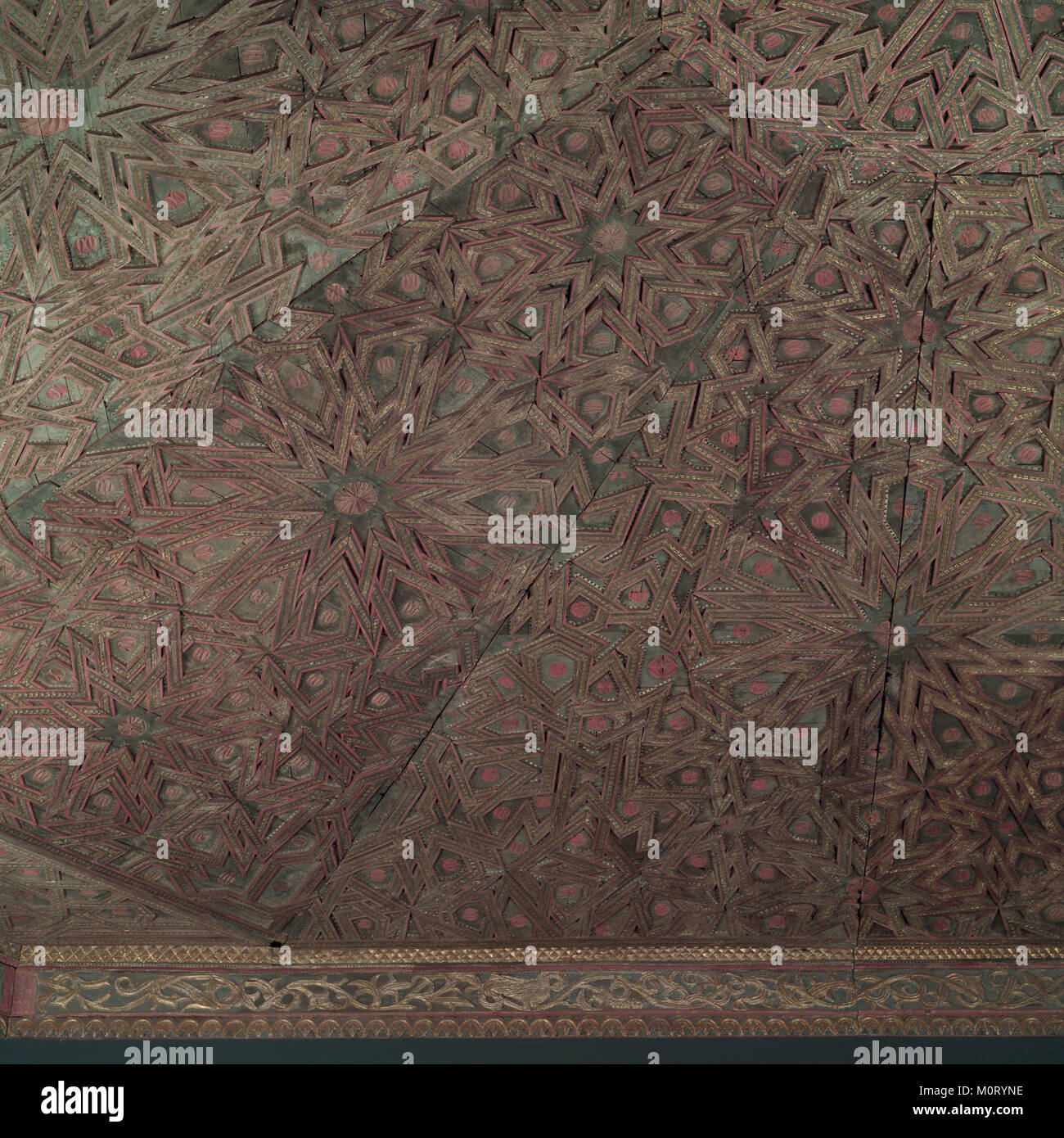 The ceiling featured in this image is part of the MET collection ...