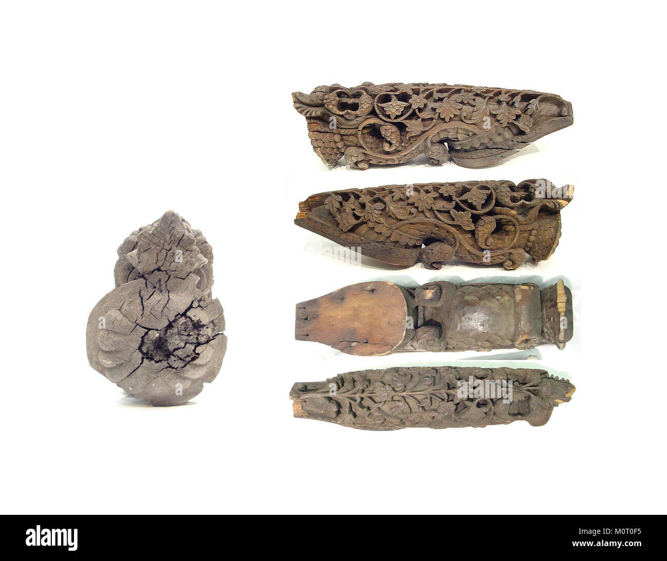 This image features a carved fragment from an ancient artifact housed ...