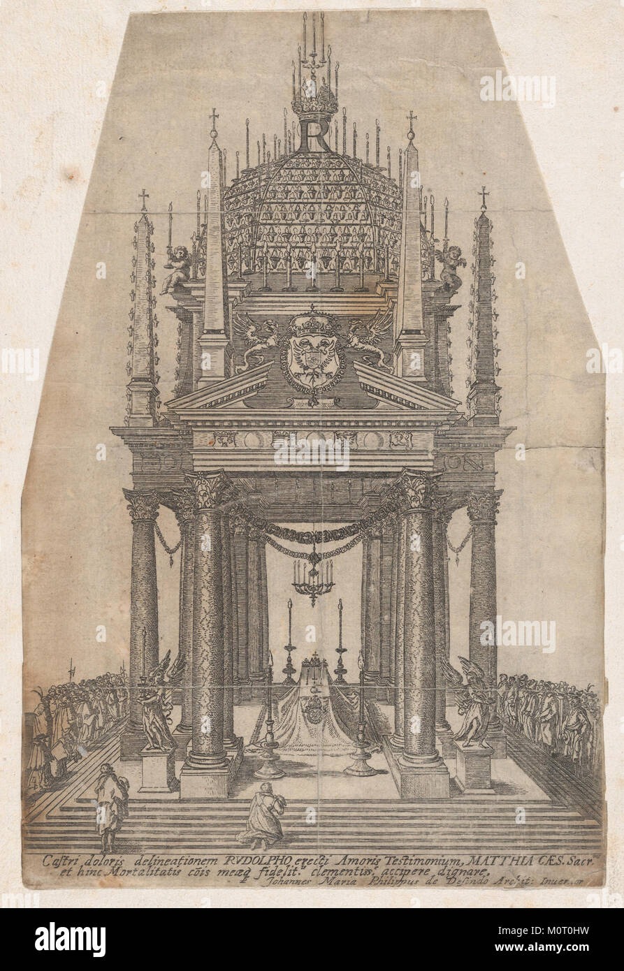 The catafalque for Rudolf II of Austria is an ornate structure used ...