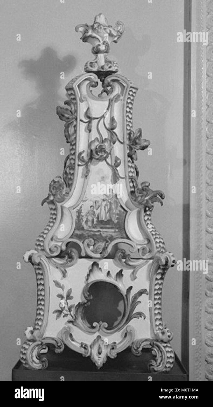 Ceramic stove on cast-iron firebox (one of a pair) MET 205037 Stock ...