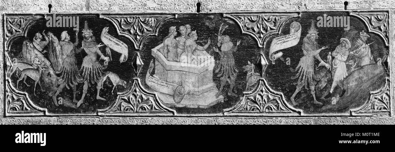 This cassone, part of a pair, is an important piece of Renaissance art ...