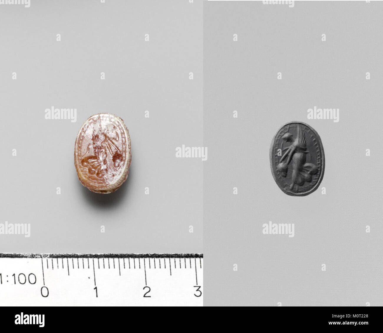 This carnelian scarab, displayed at the MET, is an ancient Egyptian ...