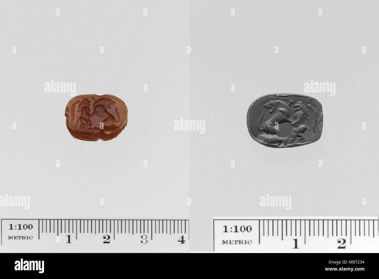 A carnelian scarab, part of the collection at the Metropolitan Museum ...