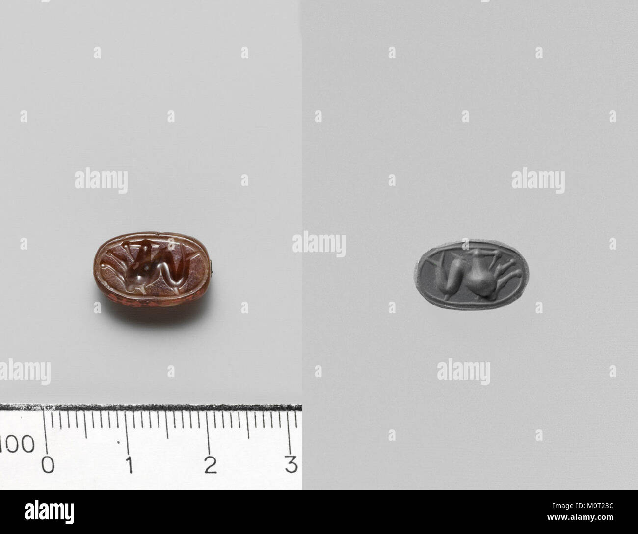 This carnelian scarab is an ancient Egyptian artifact, often used as an ...