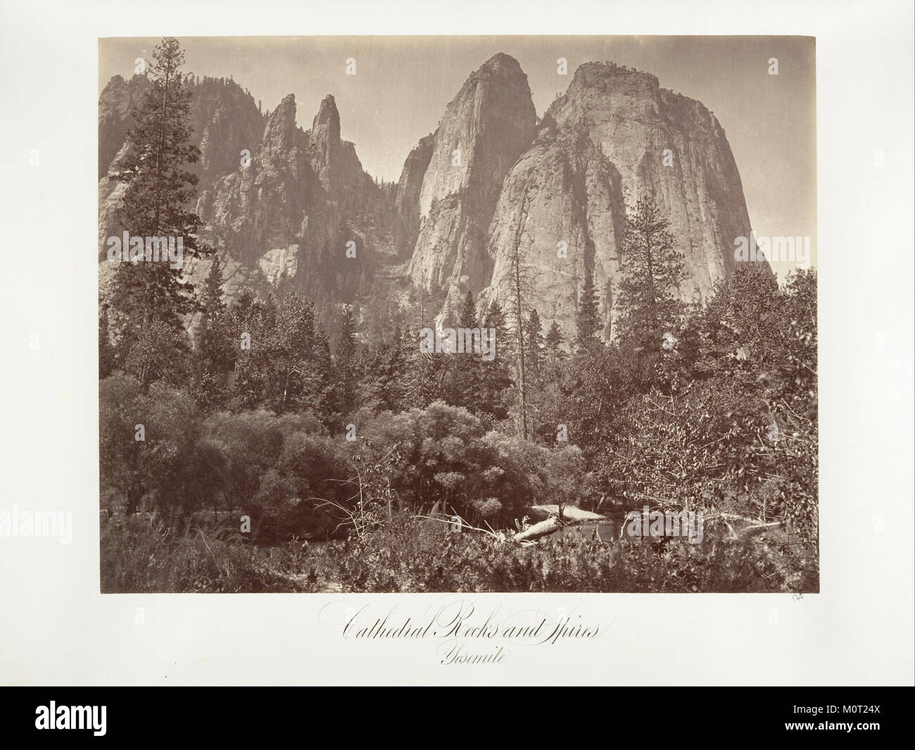 Photograph of Cathedral Rocks and Spires, showcasing natural geological ...