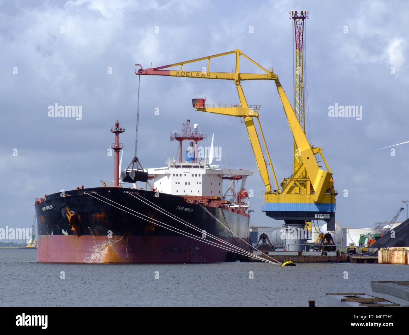 This image shows the Cape Merlin, a vessel identified by IMO 9056818 ...