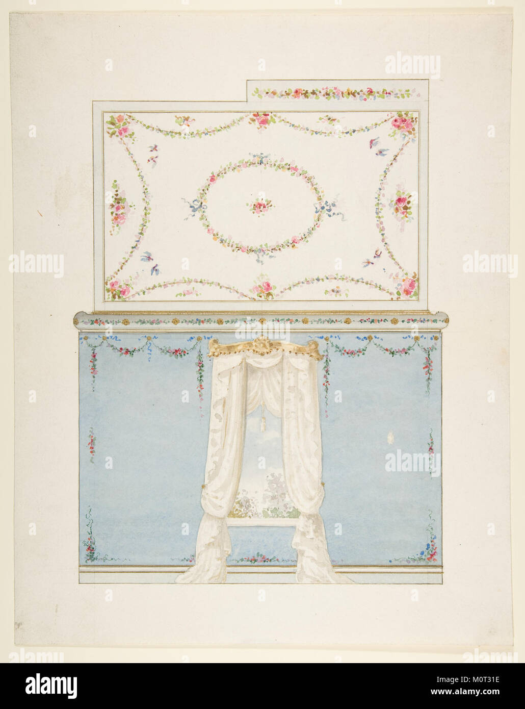 The 'Ceiling and wall design' from the Metropolitan Museum of Art (MET ...