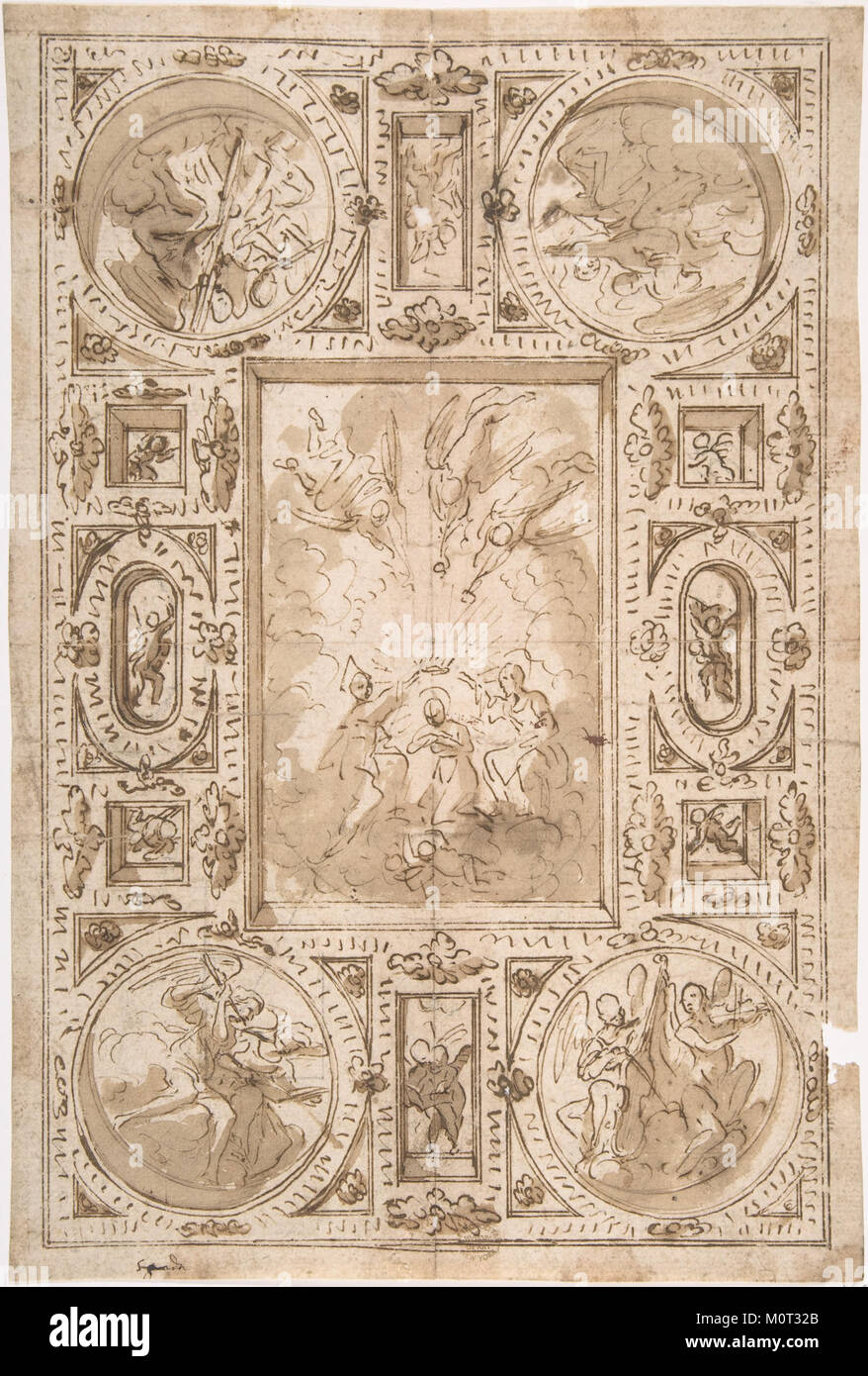 This ceiling design, housed in the Metropolitan Museum of Art, is a ...