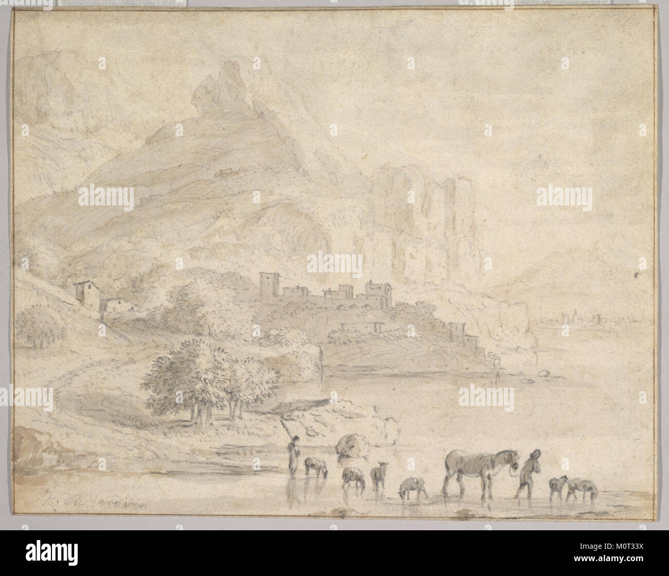 Pastoral scene depicts cattle hi-res stock photography and images - Alamy