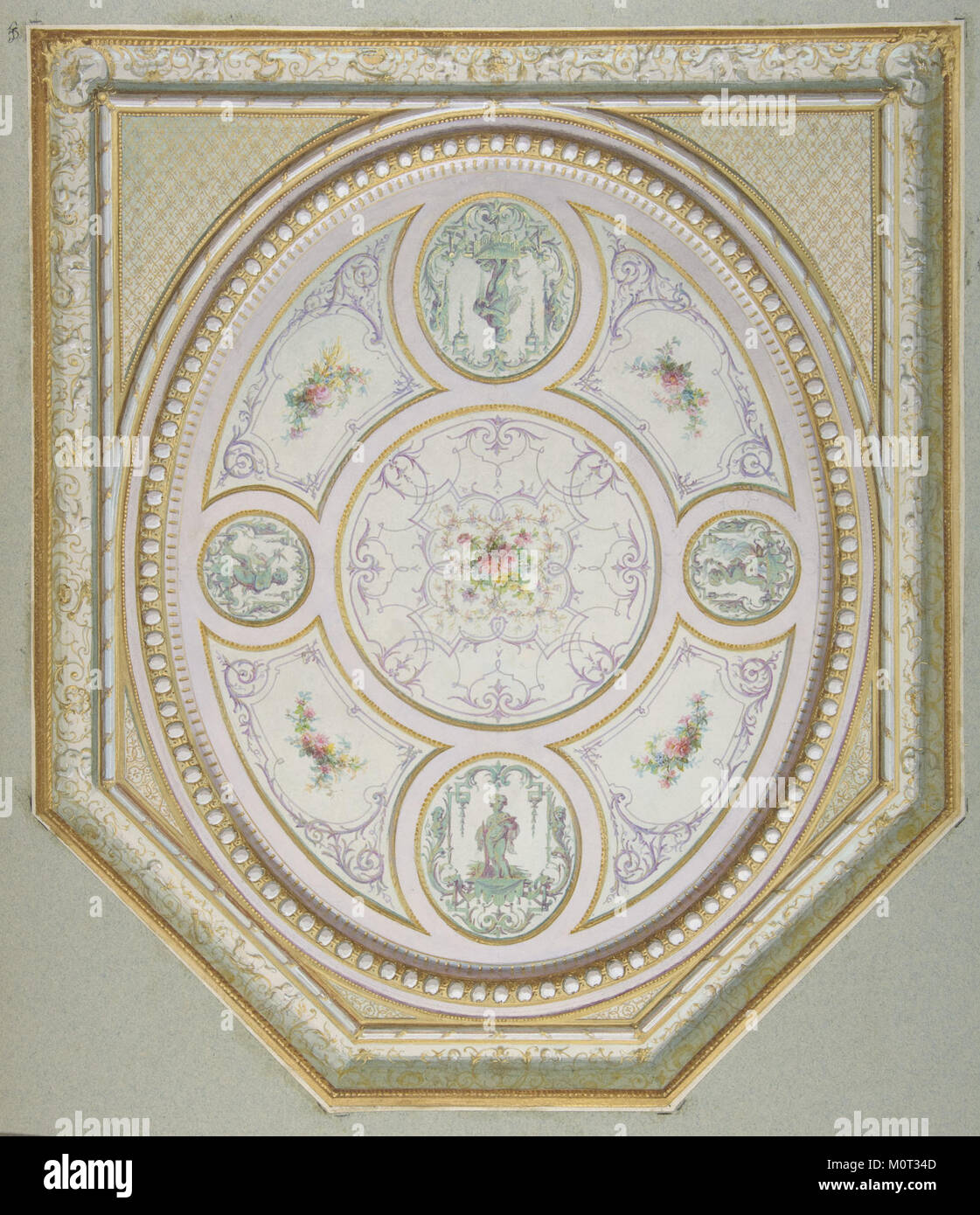 This is the ceiling design, cataloged as MET DP811108, showcasing ...