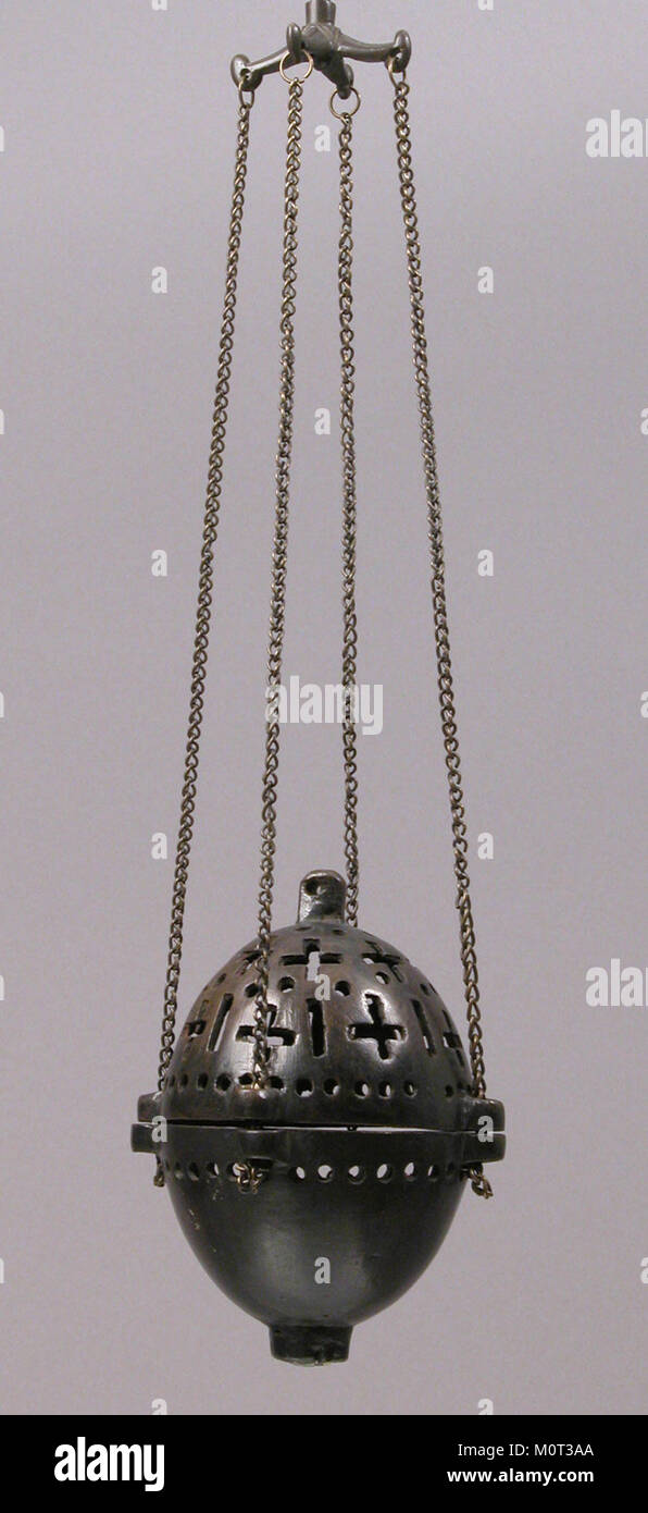 Censer with Pierced Geometric Motifs MET sf09-152-6s1 Stock Photo - Alamy