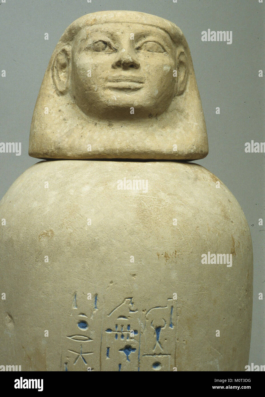 This canopic jar, from ancient Egypt, was used to store the internal ...