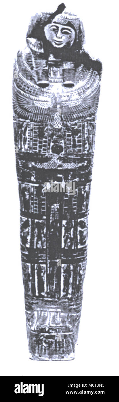 The Cartonnage of Tjaisetemneny is an ancient Egyptian funerary object ...