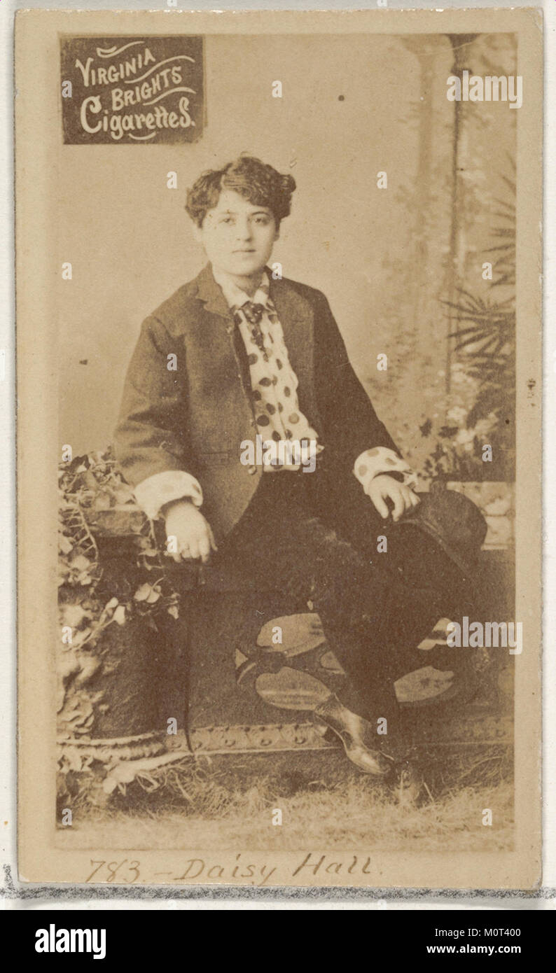 Card 783 features Daisy Hall from the Actors and Actresses series (N45 ...