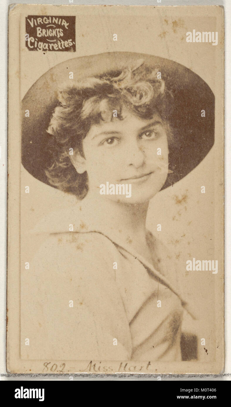 Card 802, featuring Miss Hart, part of the Actors and Actresses series ...