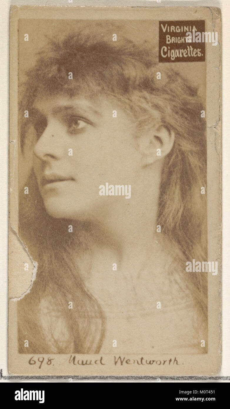 Card 698 features Maud Wentworth from the Actors and Actresses series ...