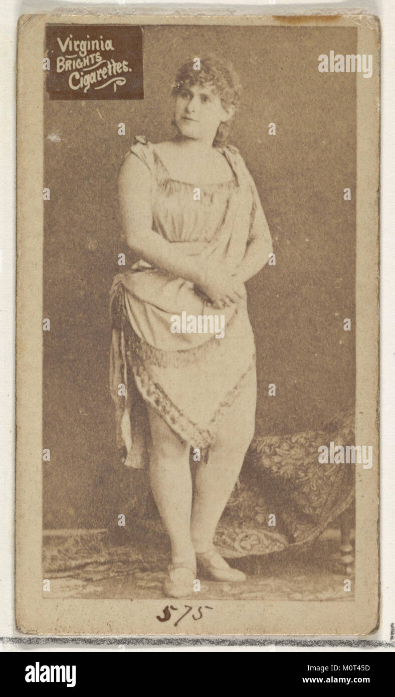 Card 575 from the Actors and Actresses series features a notable ...