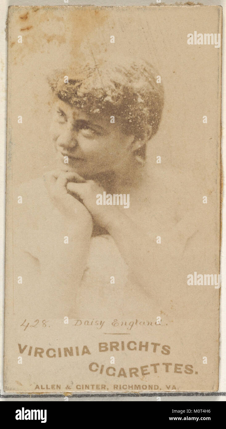 Card 428 features Daisy England from the Actors and Actresses series ...