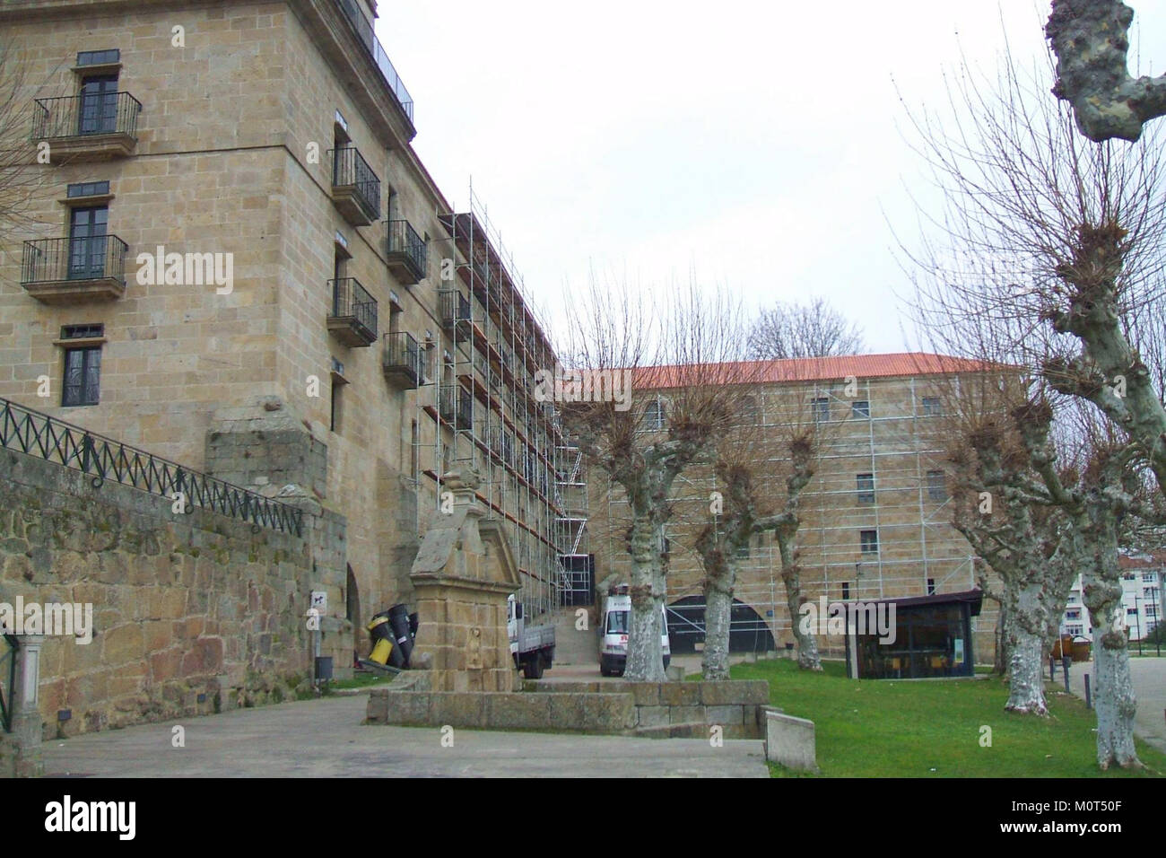 The Monasterio de San Salvador, located in Celanova, Spain, is an ...