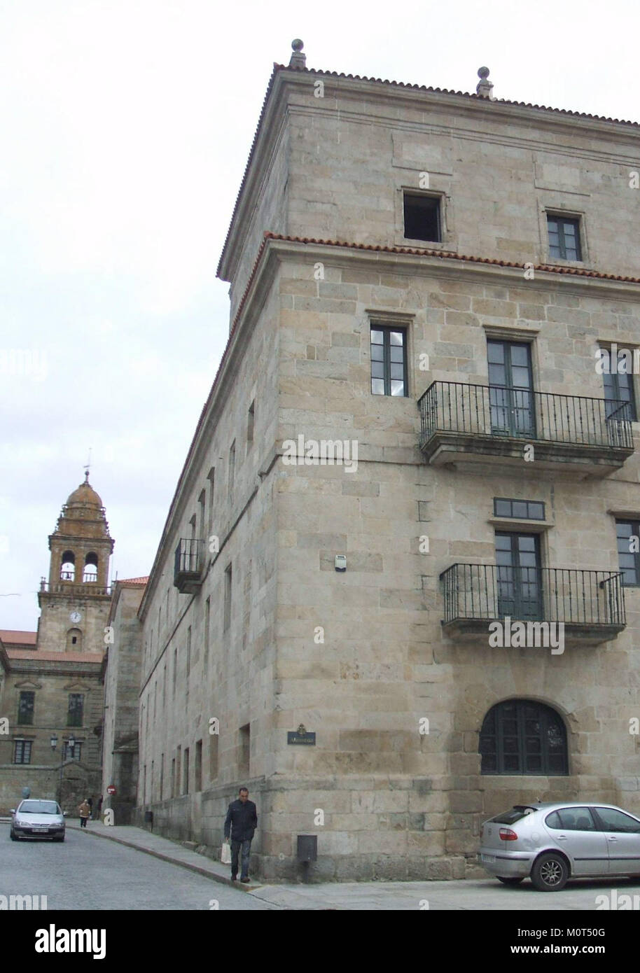 A detailed photograph of the Monastery of San Salvador in Celanova ...