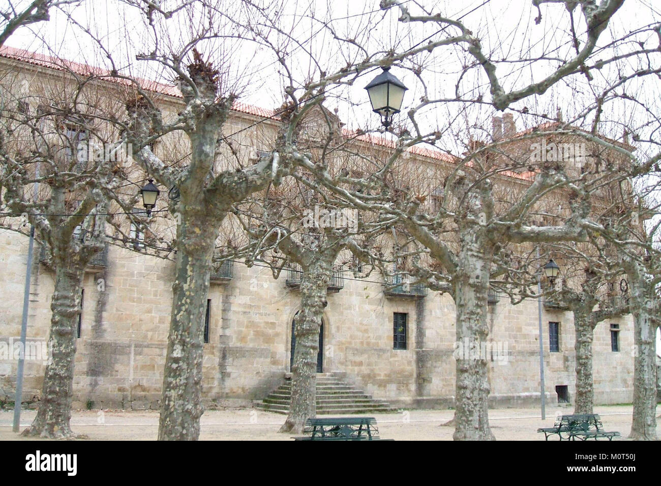 The Monasterio de San Salvador in Celanova, Spain, is a historic ...