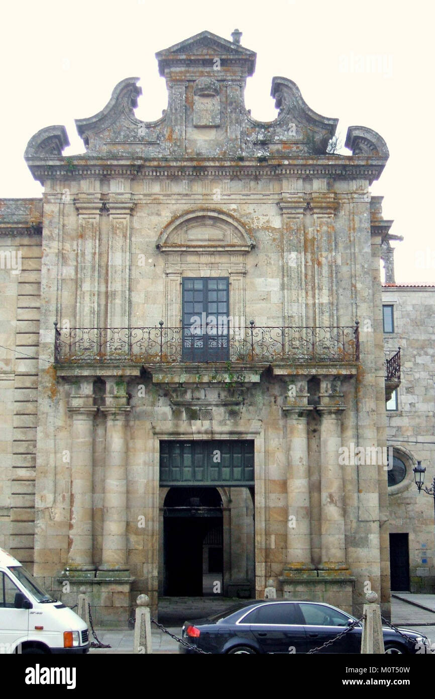 The Monasterio de San Salvador, located in Celanova, Spain, is a ...