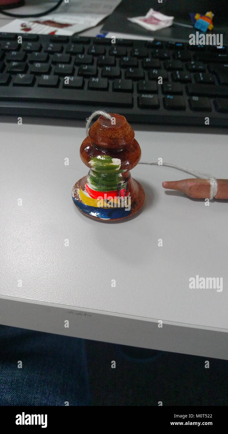 Capirucho, a traditional Latin American musical instrument, is a type ...