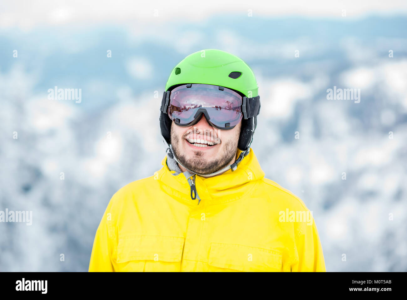 Snowboarder portrait outdoors Stock Photo - Alamy