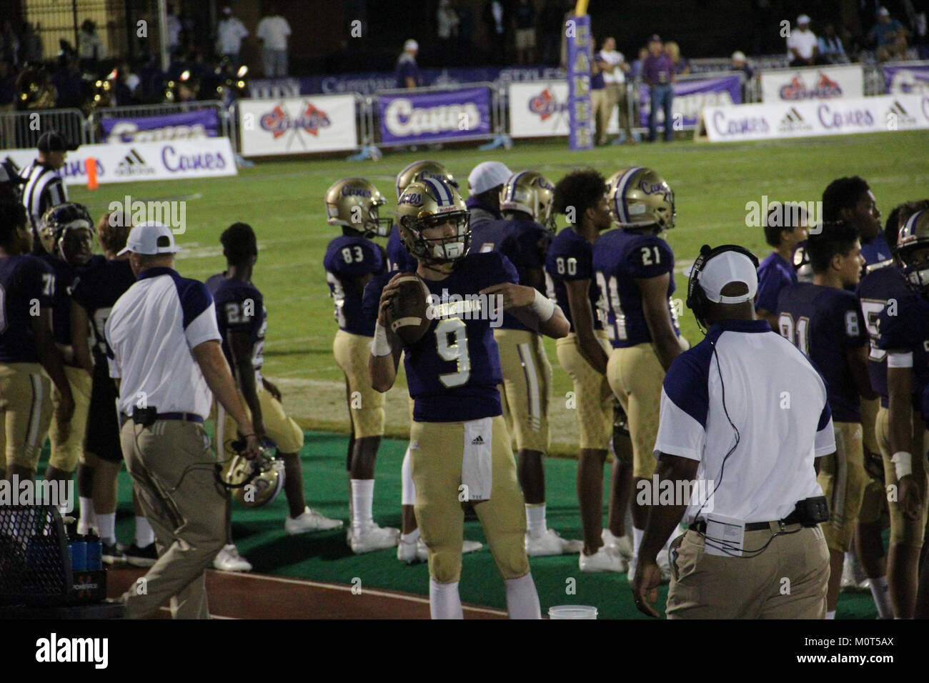 The football game between Cartersville High School and Calhoun High ...