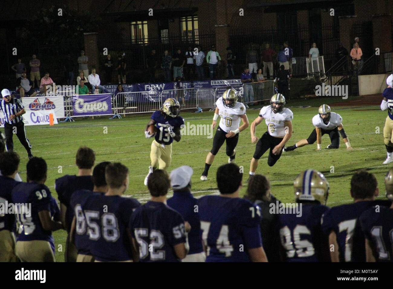 A photograph of the 2017 football game between Cartersville High School ...