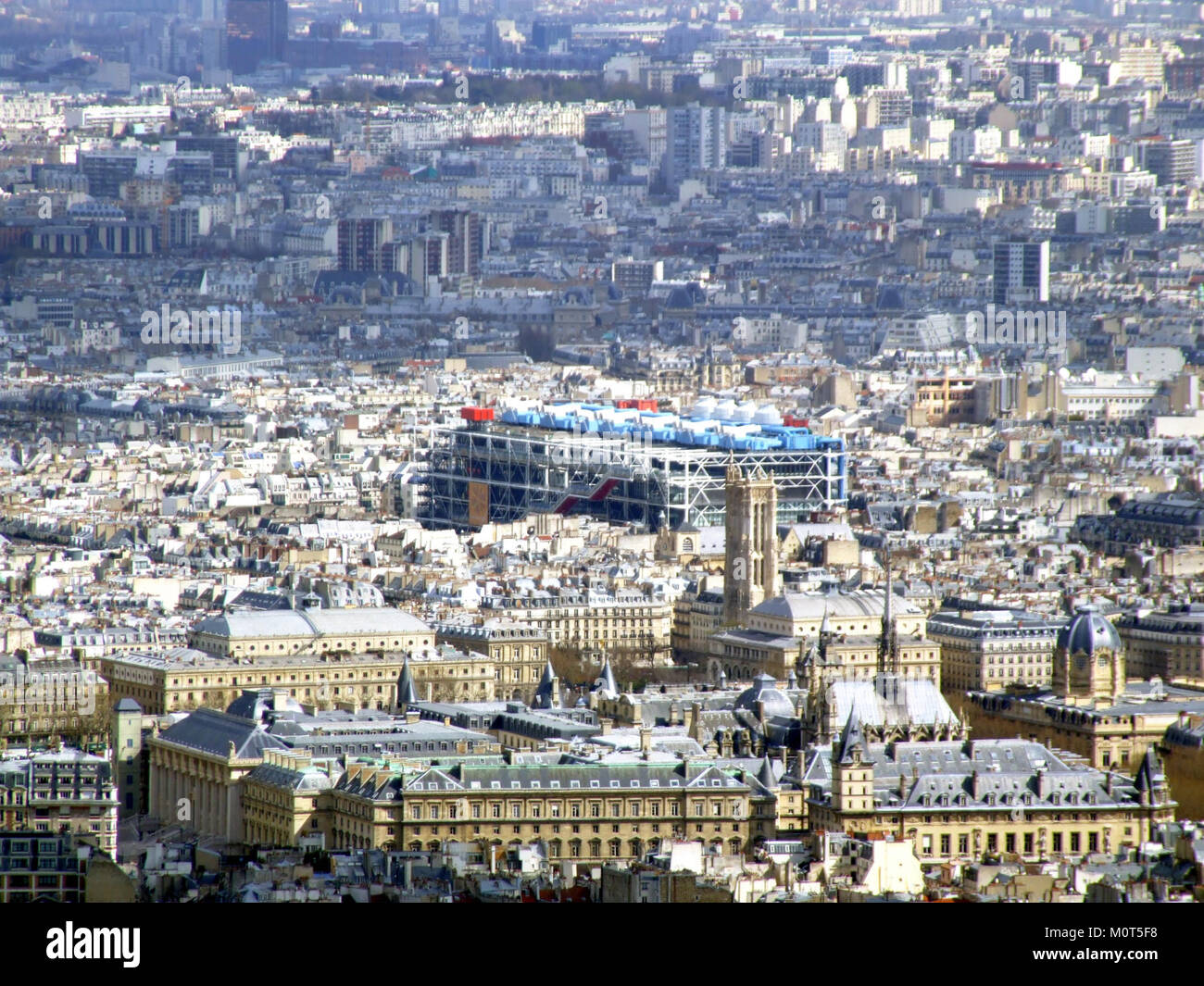 The Centre Pompidou, located in Paris, France, is an iconic modern art ...